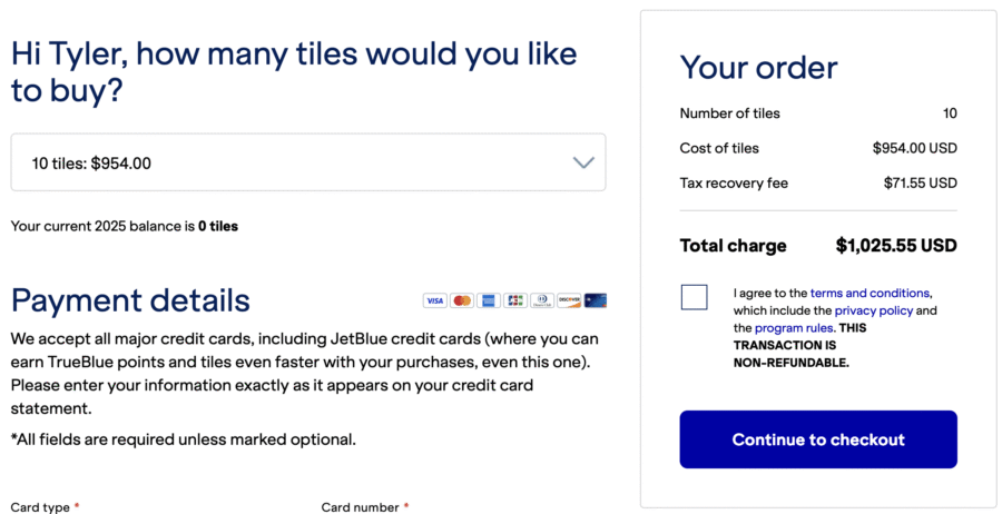 JetBlue Status-Qualifying Tiles Are 10% Off. Should You Buy?