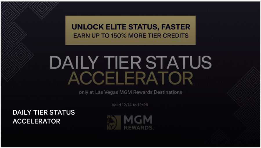 Earn MGM Status for 2026 With the Daily Tier Status Accelerator