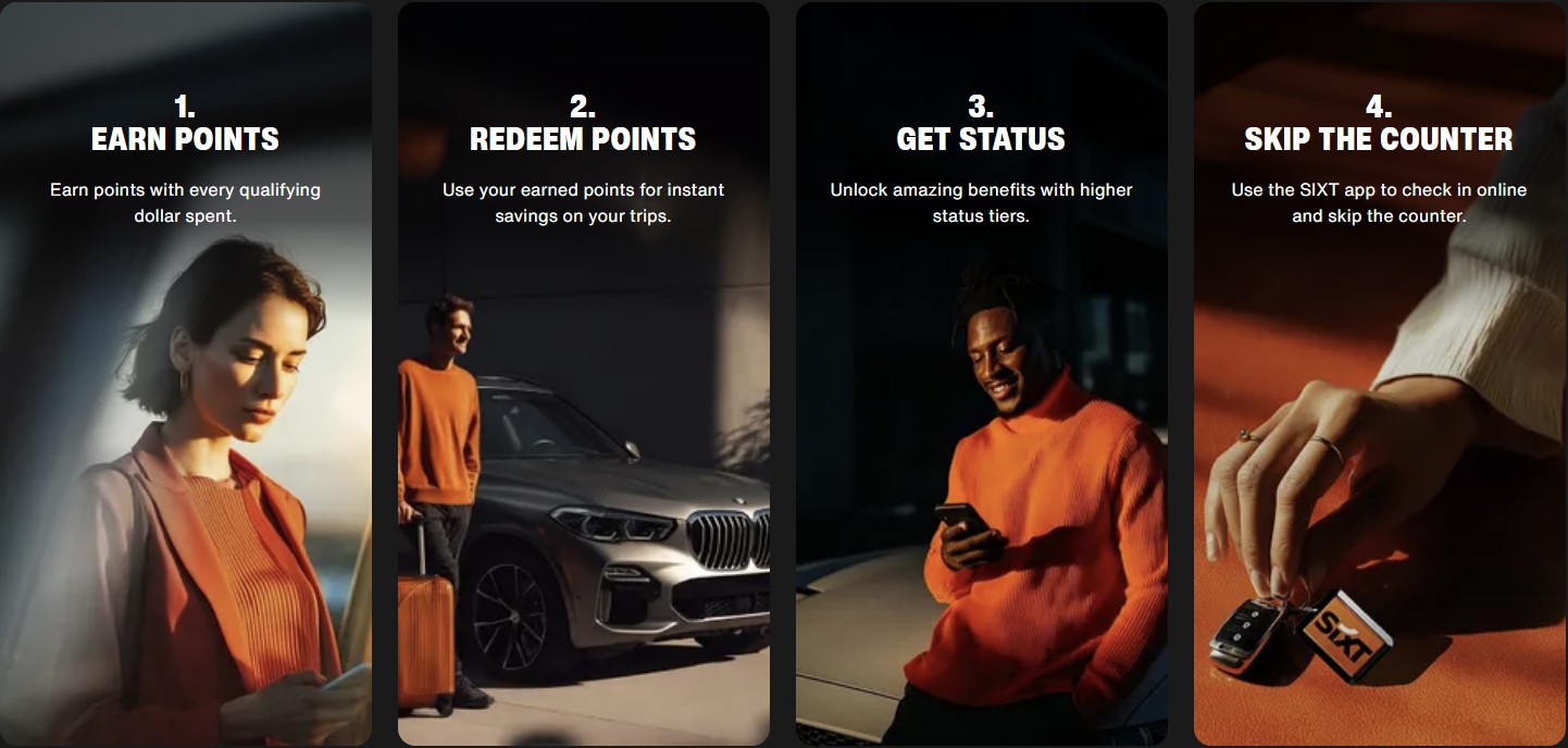SIXT One Rewards Program: Earn and Redeem Points on Rentals