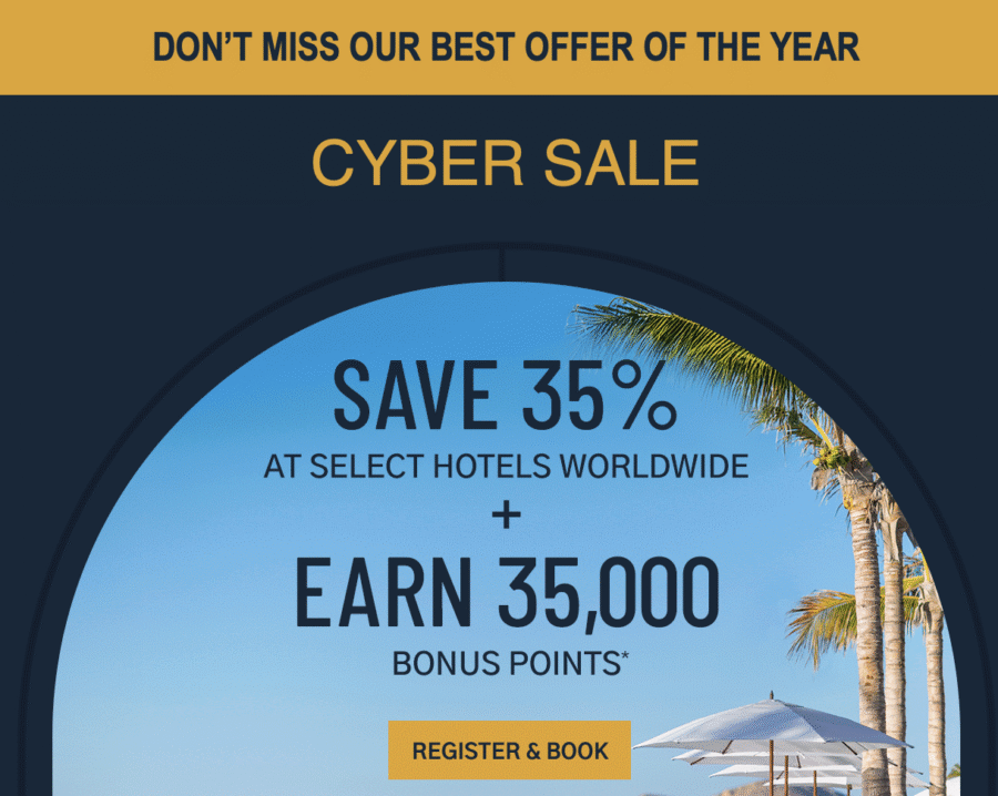 I Prefer Cyber Sale: 35% off Hotel Stays and 35,000 Bonus Points