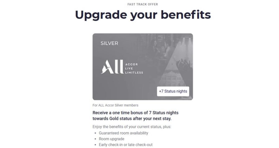 Accor Launches Targeted Elite Status Fast Track Offer